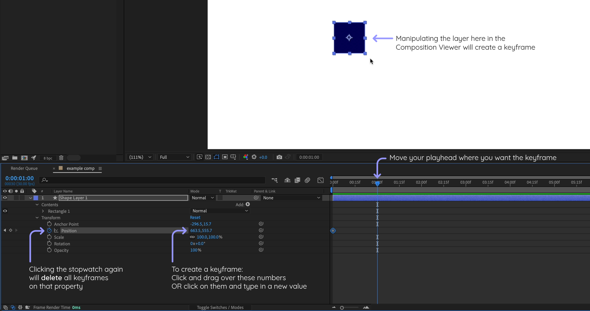 AE Fundamentals: Keyframes